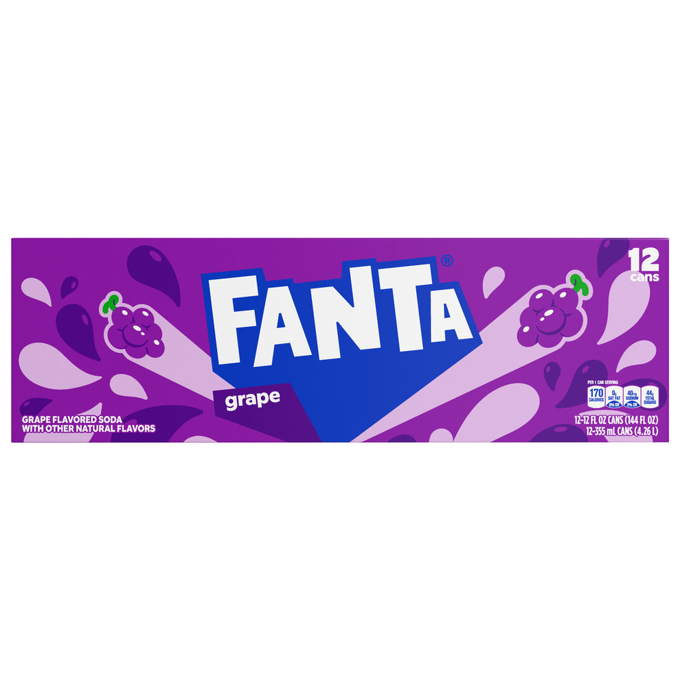 Fanta Grape Soda Fridge Pack Cans, 12 fl oz, 12 Pack – Douglas Food Valu