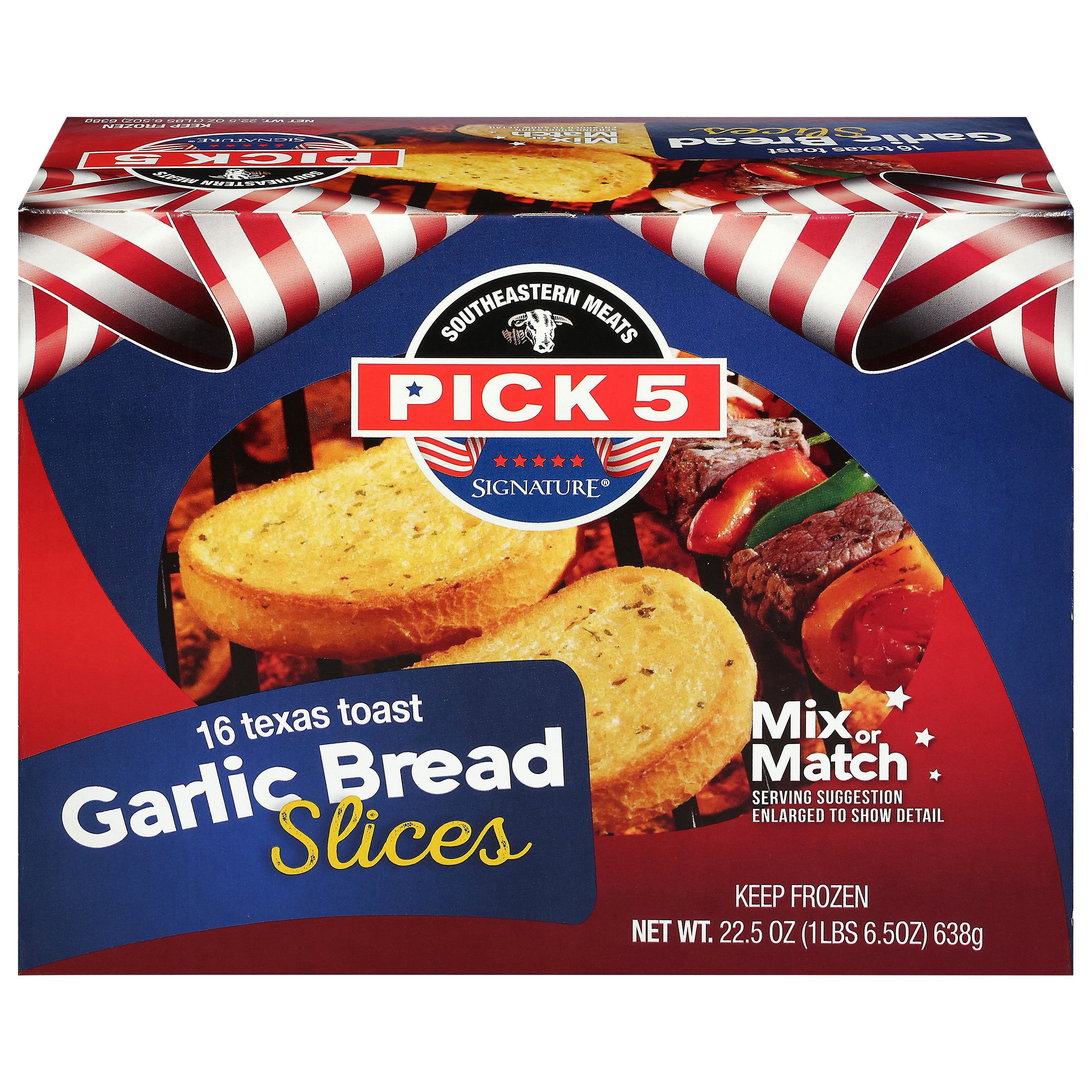 Pick 5 Signature Texas Toast Garlic Bread Slices 16 Each – Douglas Food ...