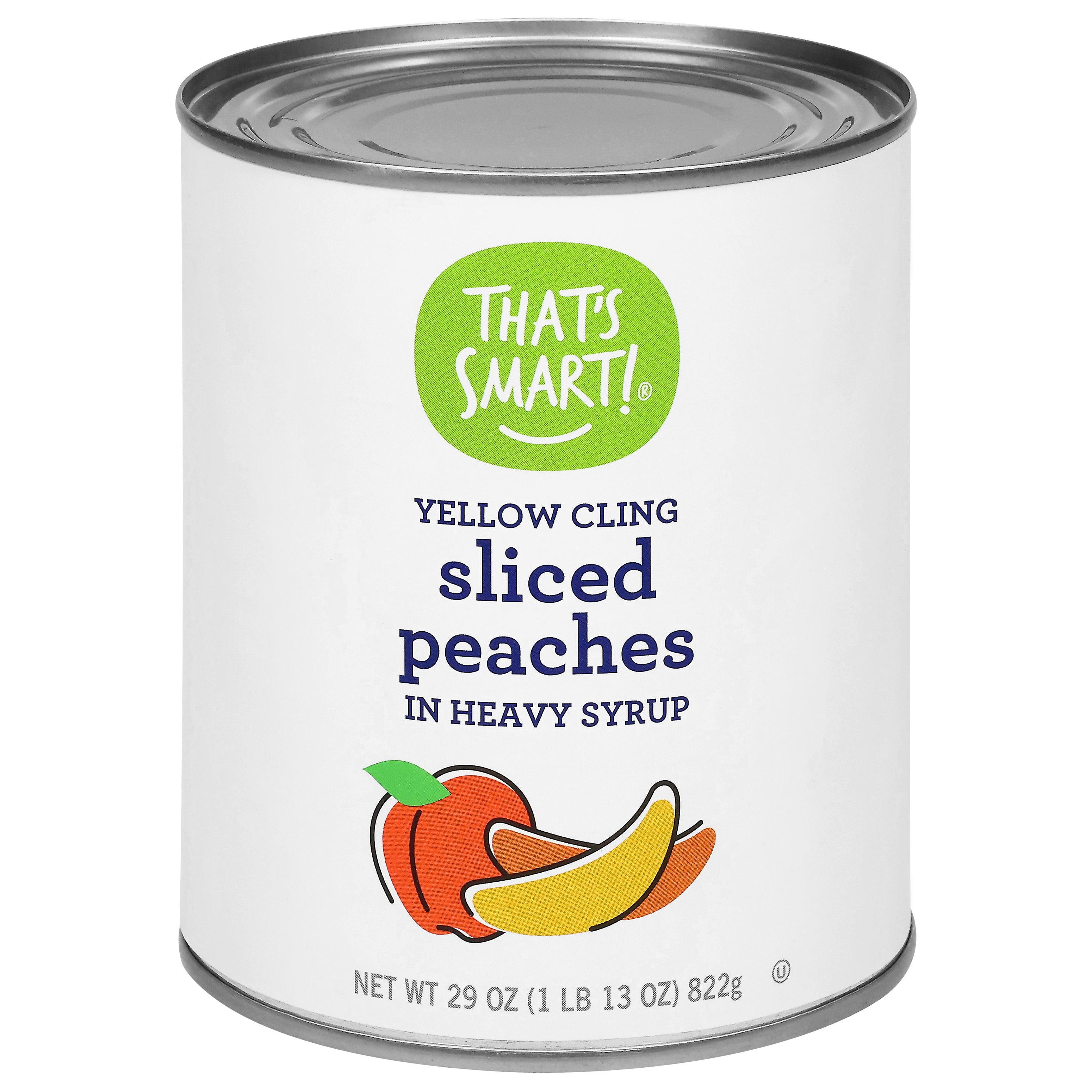 That's Smart! Yellow Cling Sliced Peaches in Heavy Syrup 29 oz ...