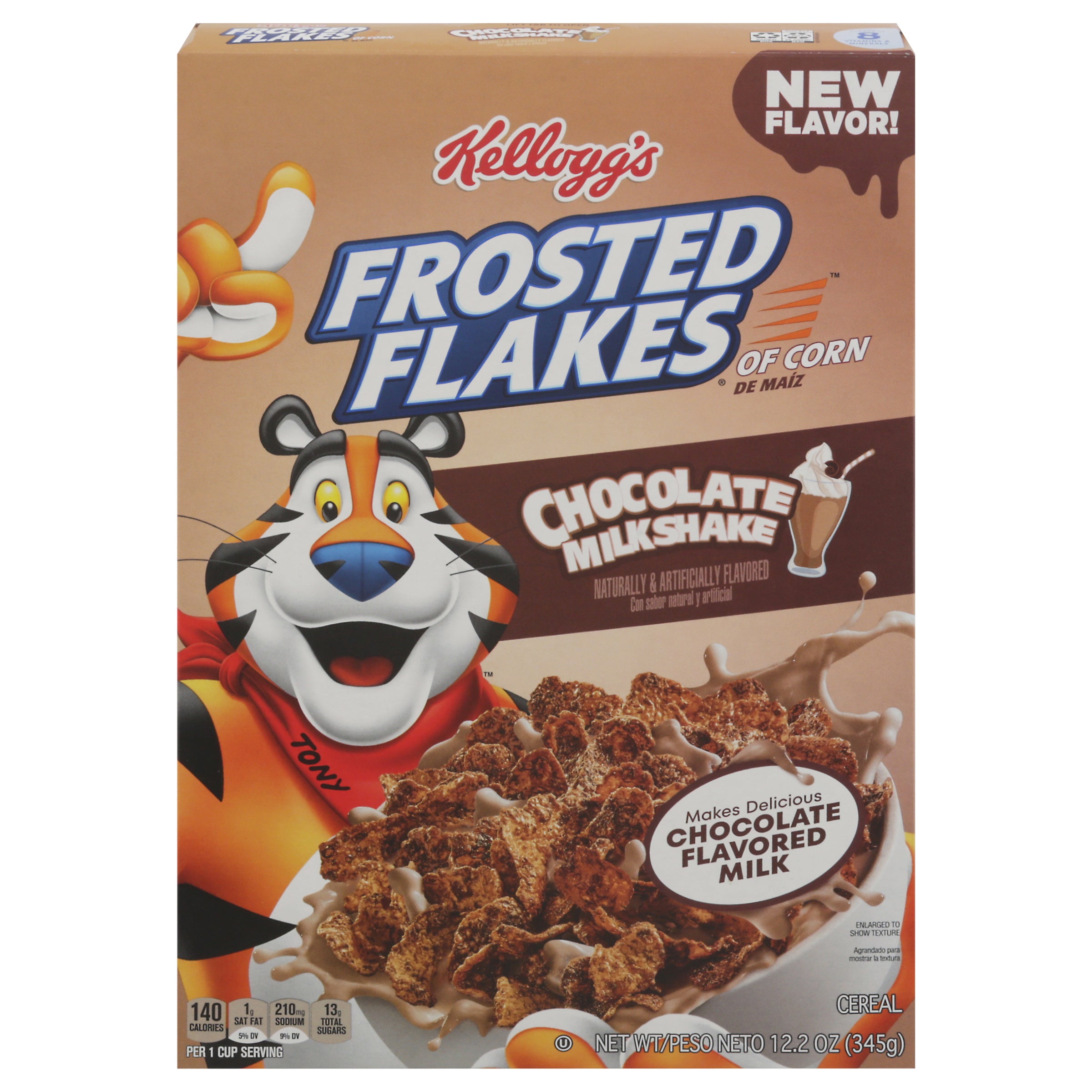 Frosted Flakes Frosted Flakes Chocolate Milkshake Cereal 12.2 oz ...