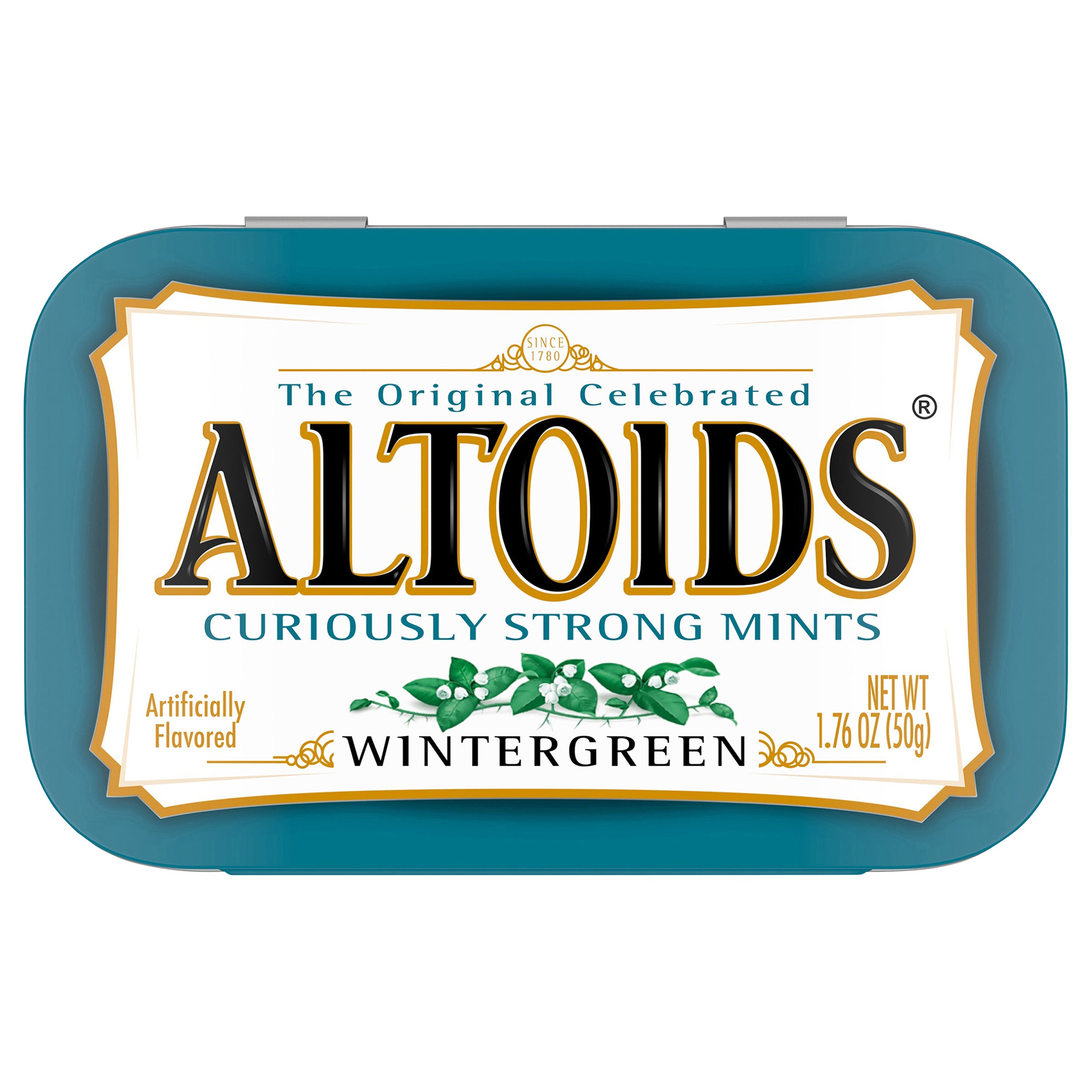 ALTOIDS Wintergreen Sugar Free Breath Mints, Single Pack, 1.76 oz ...
